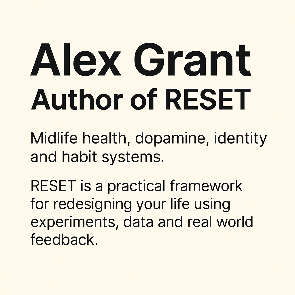 Alex Grant - Author of RESET